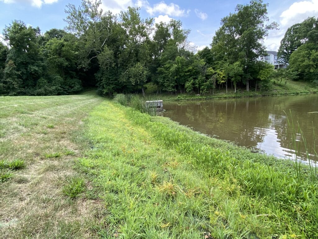 Chesterfield Residential Pondbank Stabilization - InstaTurf